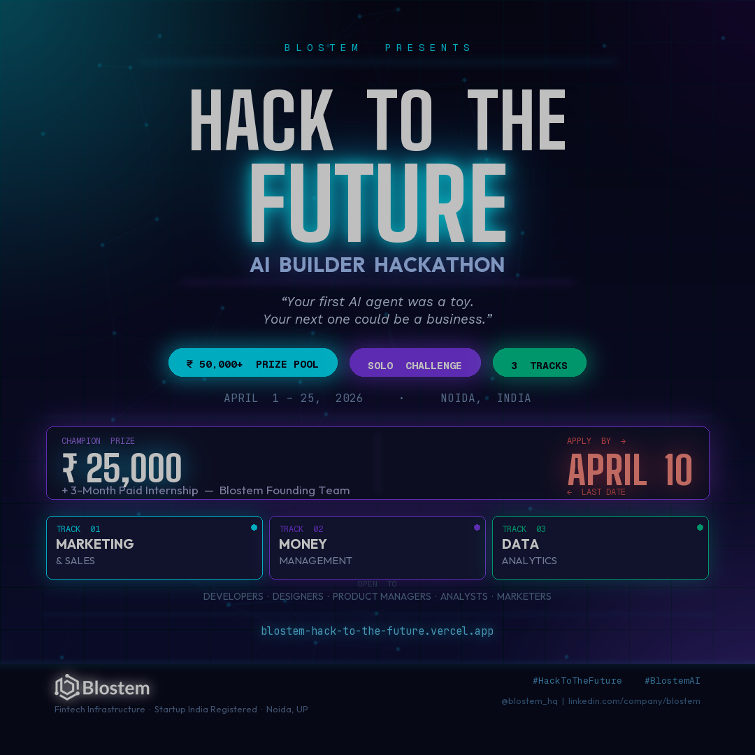 Hack to the Future | Blostem AI Builder Hackathon | Blostem